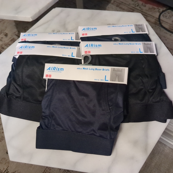 Uniqlo | Underwear & Socks | Nwt Uniqlo Airism Mesh Boxer Briefs Long ...